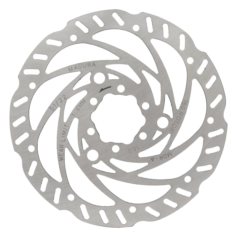 Magura MDR-A Disc Brake Rotor - 160mm 6-Bolt Only compatible MT A2 Bra