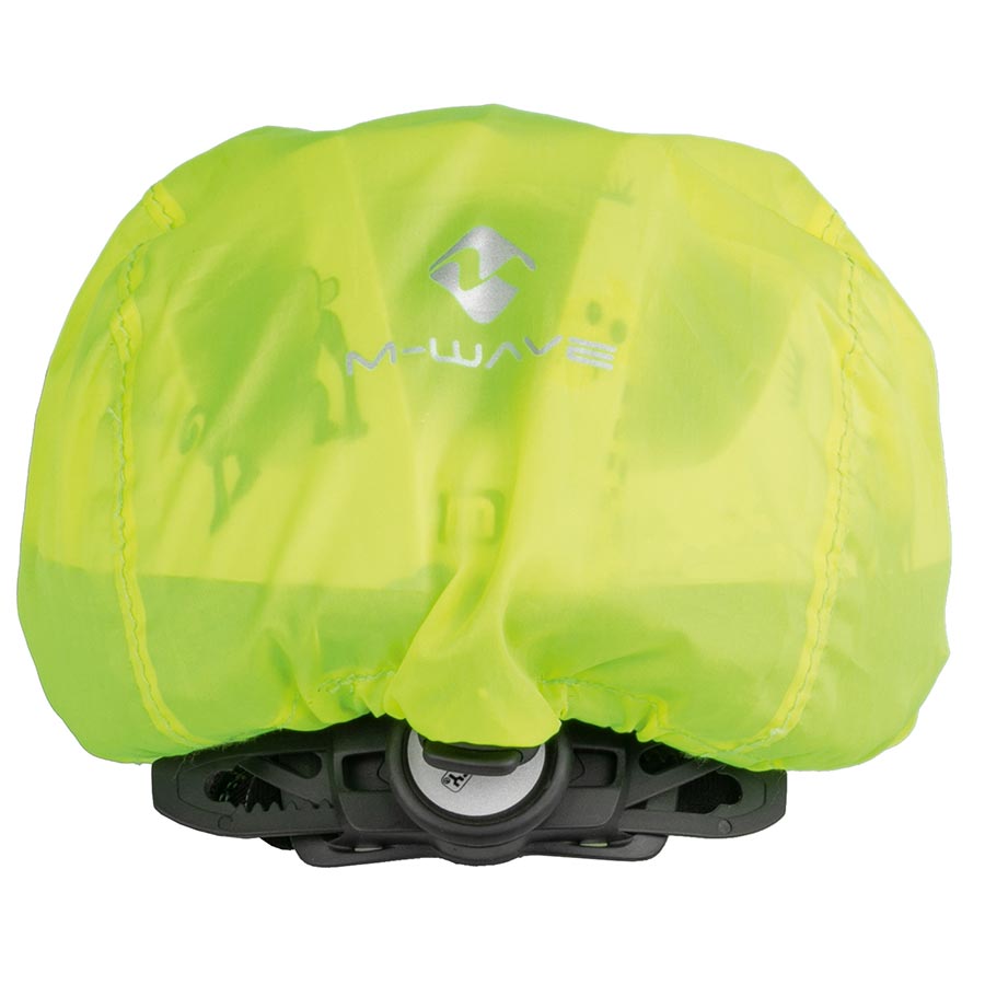 M-Wave Helmet Cover for Kids Water resistant Neon Yellow with reflecti